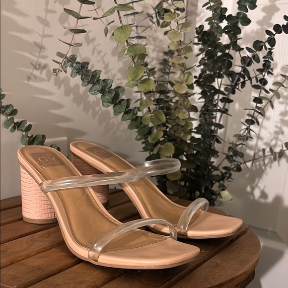 DV by Dolce Vita | Shoes | Transparent Strap Block Heel Sandals | Poshmark